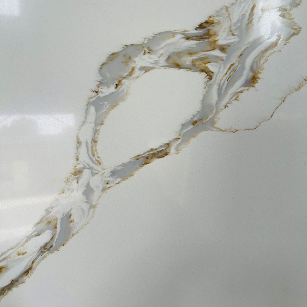 Calacatta Palladium Quartz Countertop by MSI Surfaces | Polished| Made ...